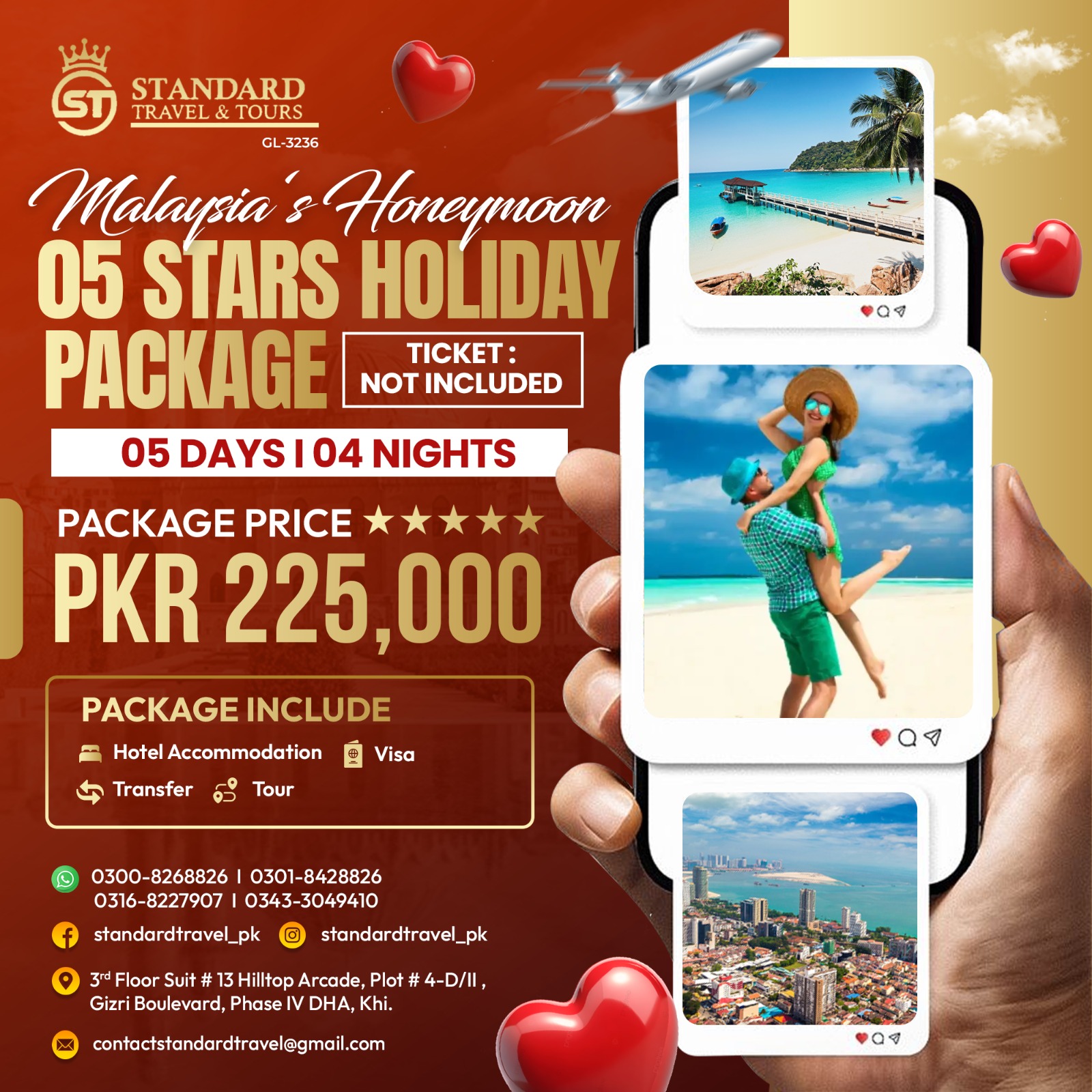 Malaysia Honeymoon Travel and Tour Package – Standard Travel & Tours
